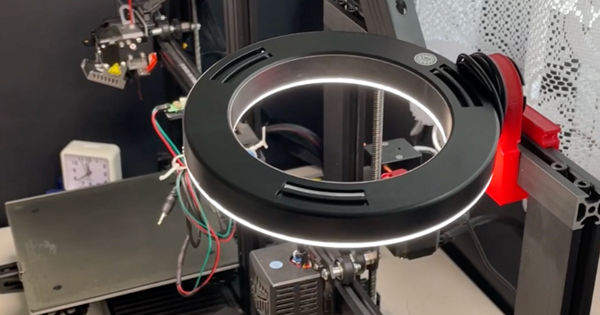 Ring light led Holder for 2020 frame (Ender 3, Ender 3 v2, Neptune 2 ...