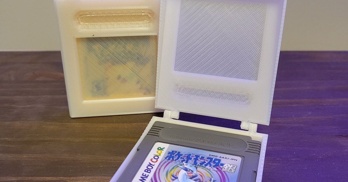 GameBoy Color Game Cartridge Case by Tikio | Download free STL model ...