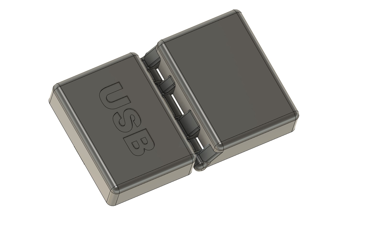 Print In Place Usb Box by Wradis | Download free STL model | Printables.com