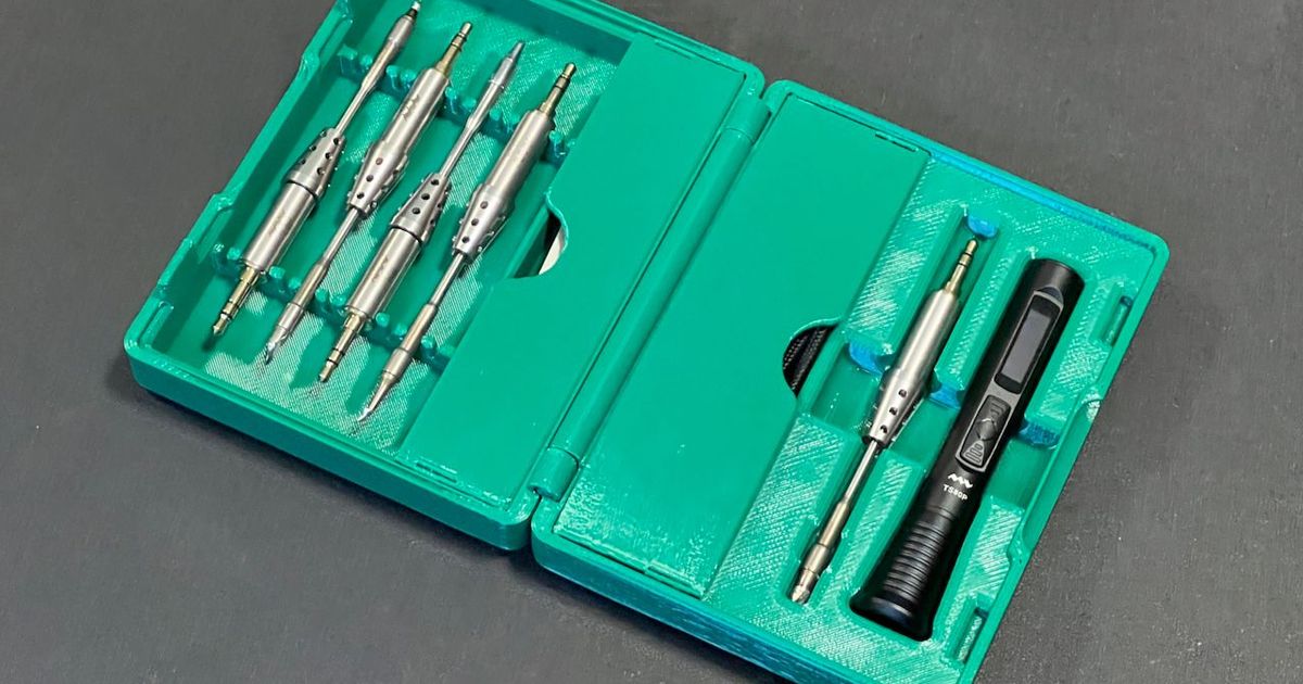 TS80P Soldering Iron Case by kennyd1gital | Download free STL model ...