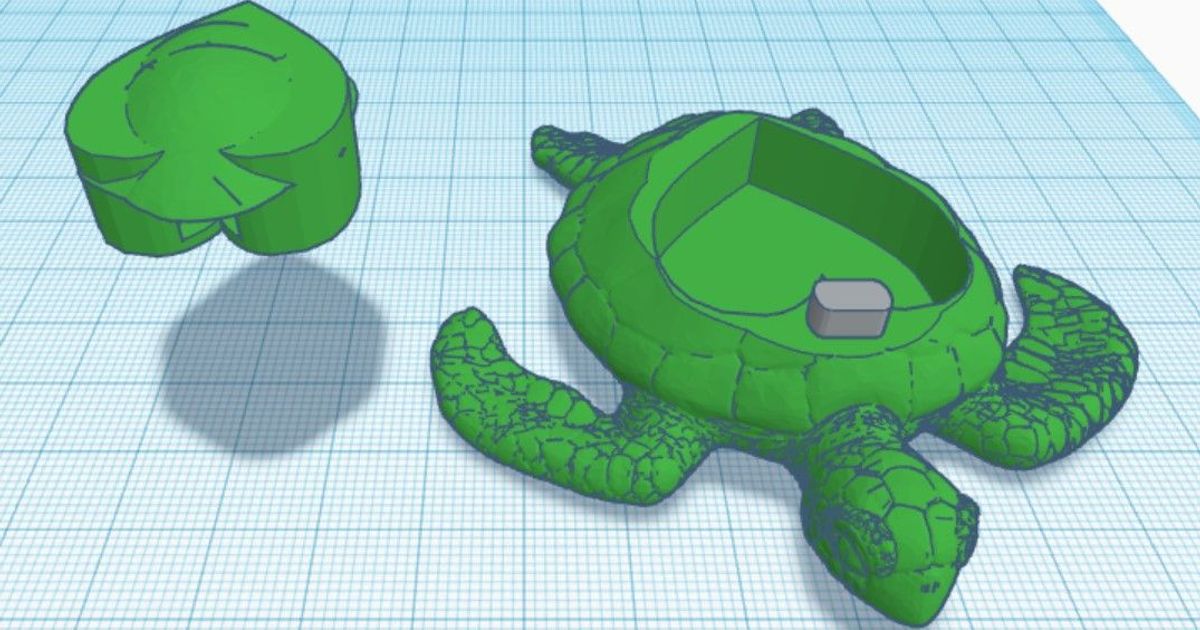 Sea turtle with attachable lid cover by RoboclubJRHS-Area514 | Download ...