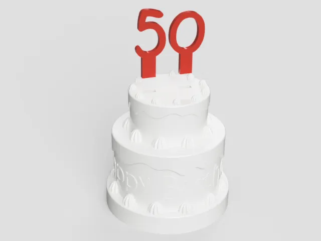 birthday cake by DaLimster | Download free STL model | Printables.com
