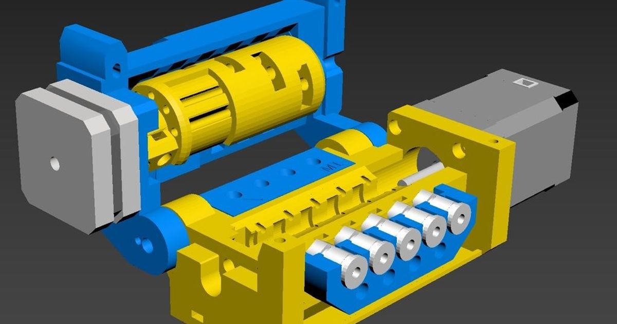 Multi-extruder derived from the Prusa Multi Material 2 upgrade. by ...