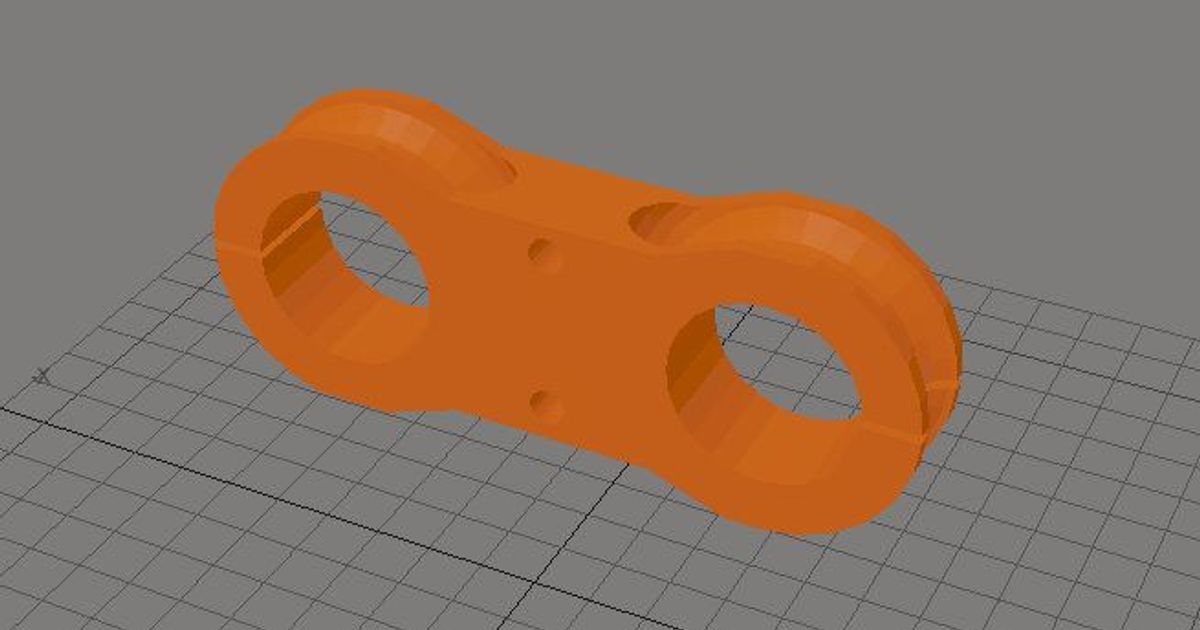 Double clamp with rope or cable tie channel by Tioh | Download free STL ...