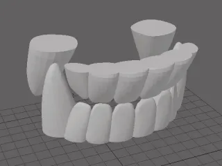 Simple front teeth for puppets or fursuits by Tioh | Download free STL ...