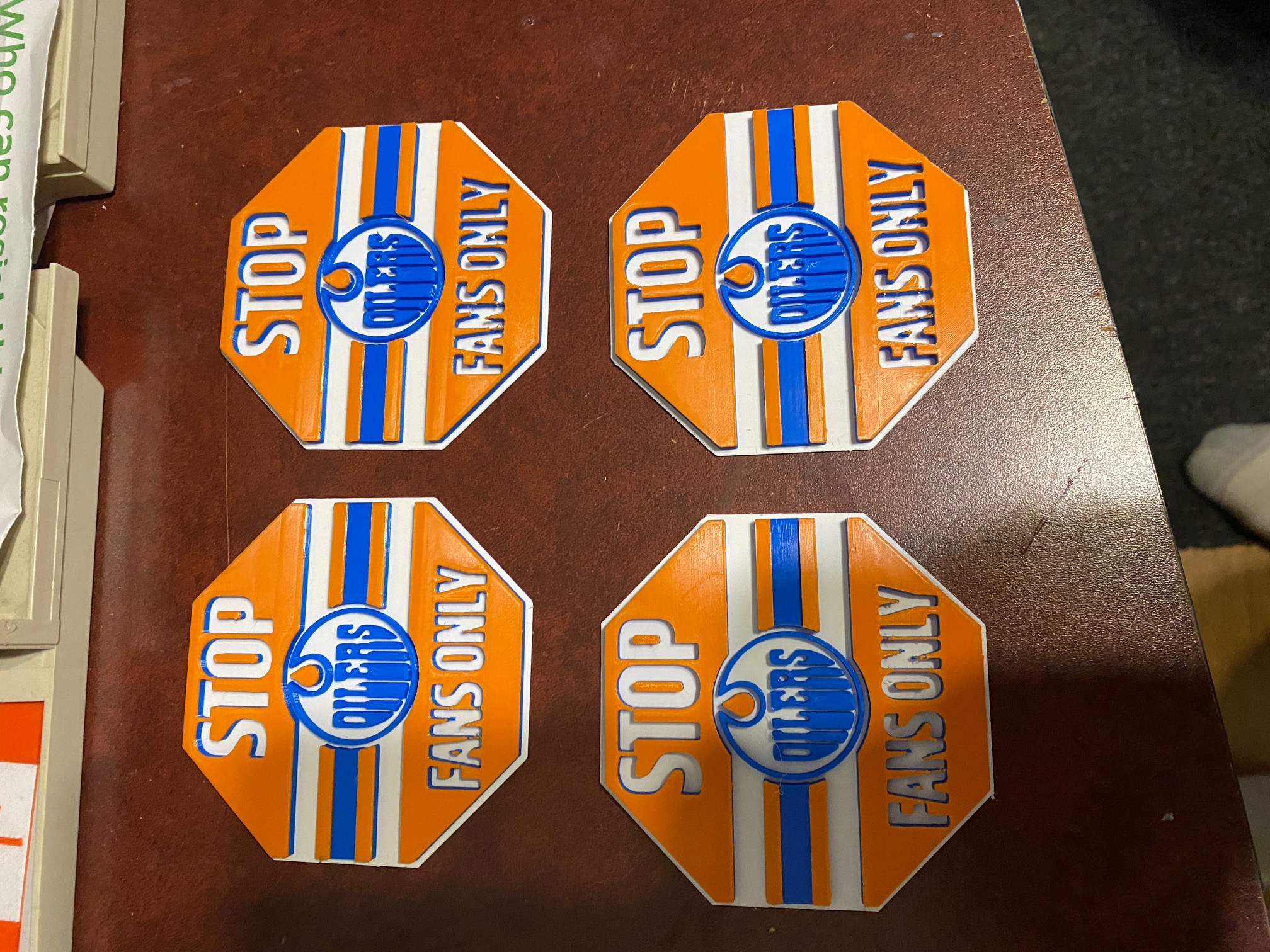 Edmonton Oilers drink coasters by Asus1357 | Download free STL model ...