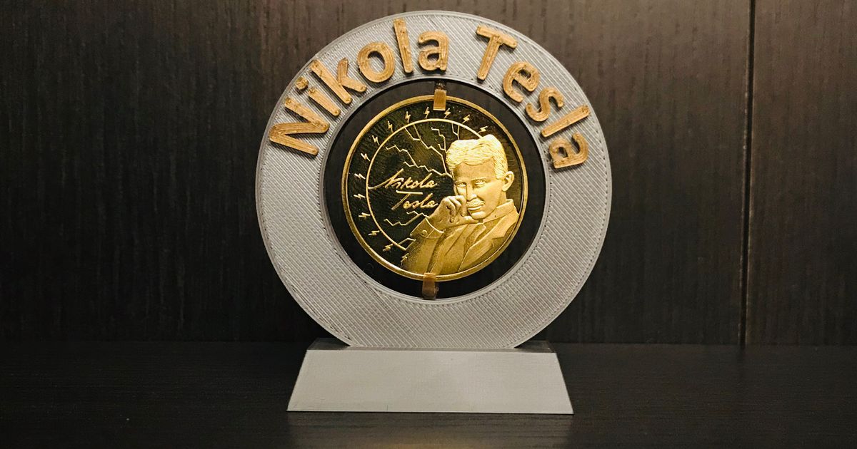 Stand Tesla coin por Gianluca Maker3DDesign | Descargar modelo STL ...