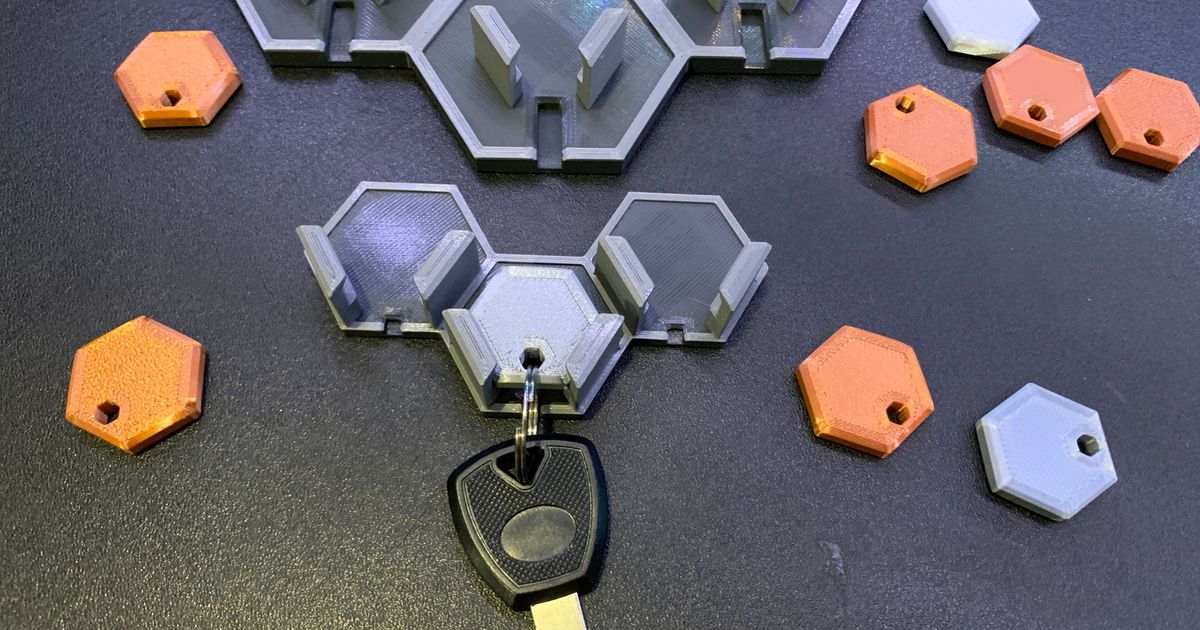 Modern Keychain Hanger - MINI by K2_Kevin | Download free STL model ...