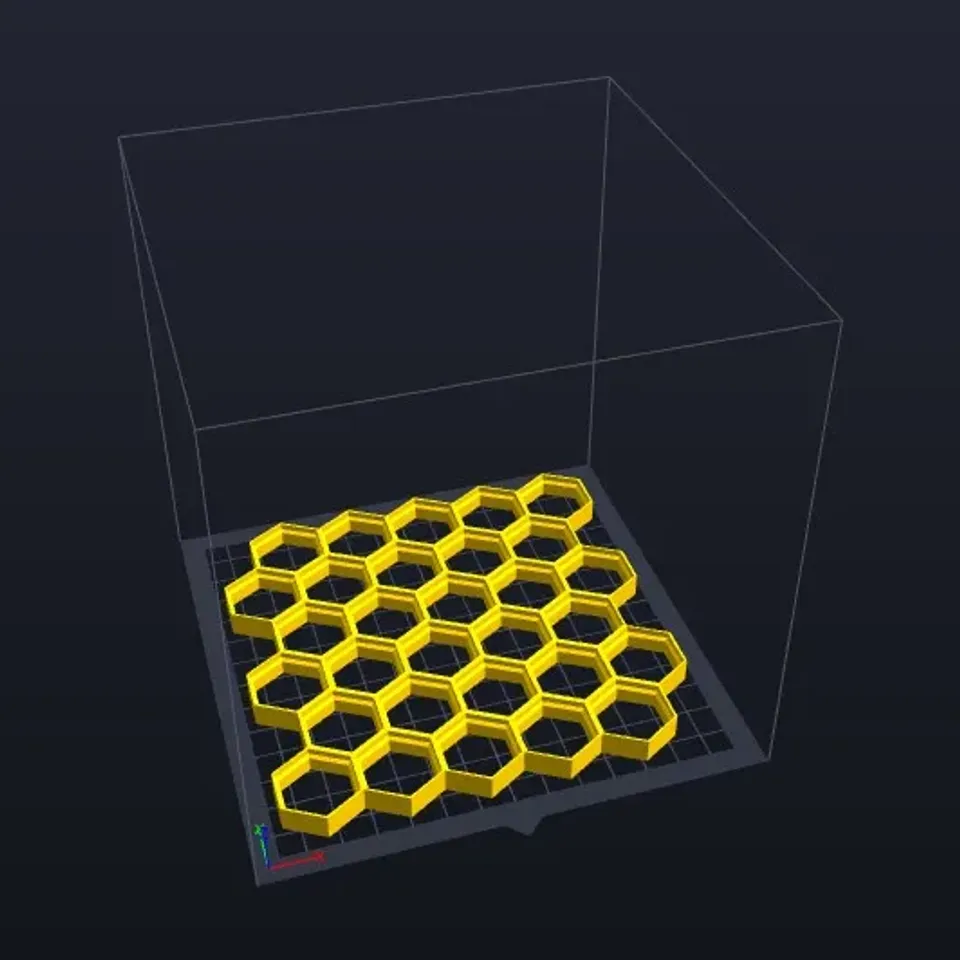 Small honeycomb storage wall segment by Levi Swanson | Download free ...
