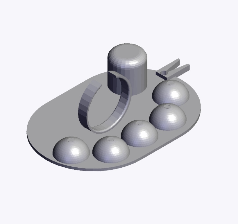 Fingerpalette by M G | Download free STL model | Printables.com