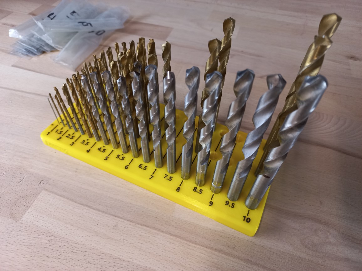 Drill Bit Storage by Lannix 3D | Download free STL model | Printables.com