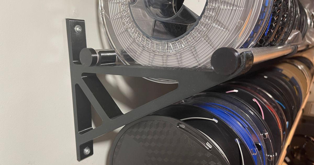 Wall Bracket for Filament Storage by ItsDeCia | Download free STL model ...