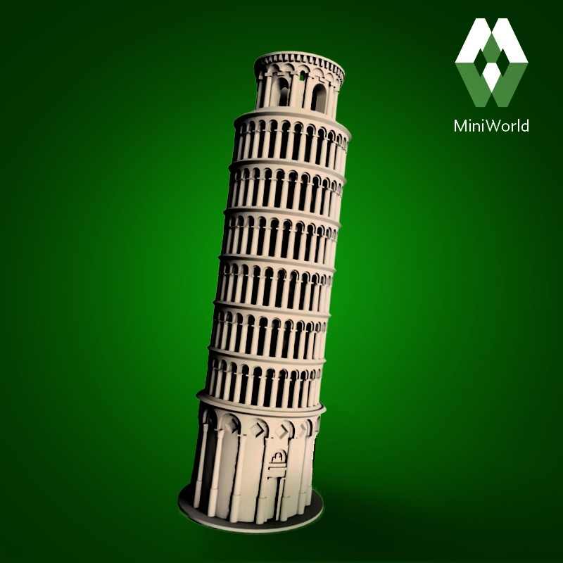 Leaning Tower of Pisa - Italy by MiniWorld3D | Download free STL model ...