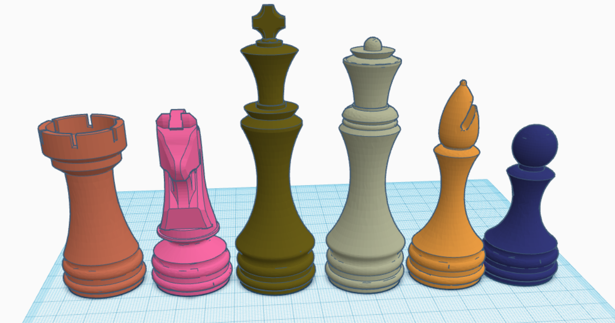 Hollow Classical Chess set by Daniel Ramsing | Download free STL model ...