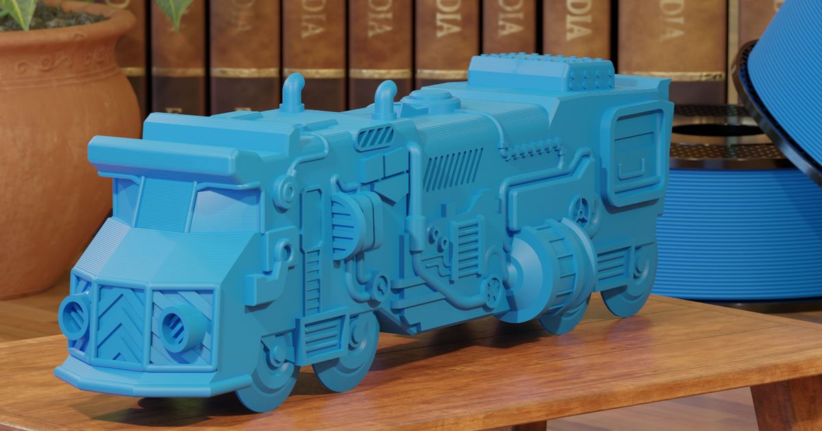 Factorio Locomotive model by LinuxlasGNUleaf | Download free STL model ...