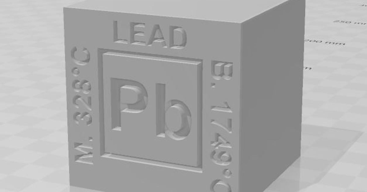 Lead PB elemental cube by DragonAtelier | Download free STL model ...
