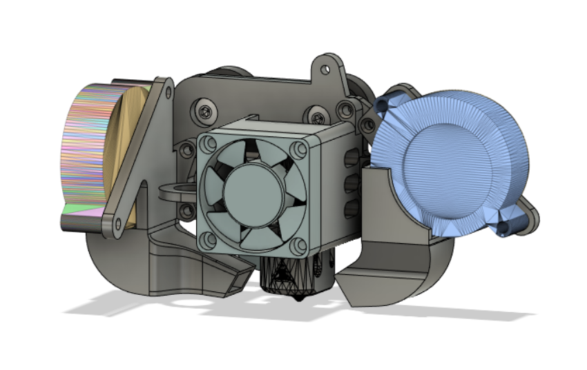 Dual 5015 Ender 3 DD Fan Duct for Phaetus Dragonfly bms by 3Dto1 ...