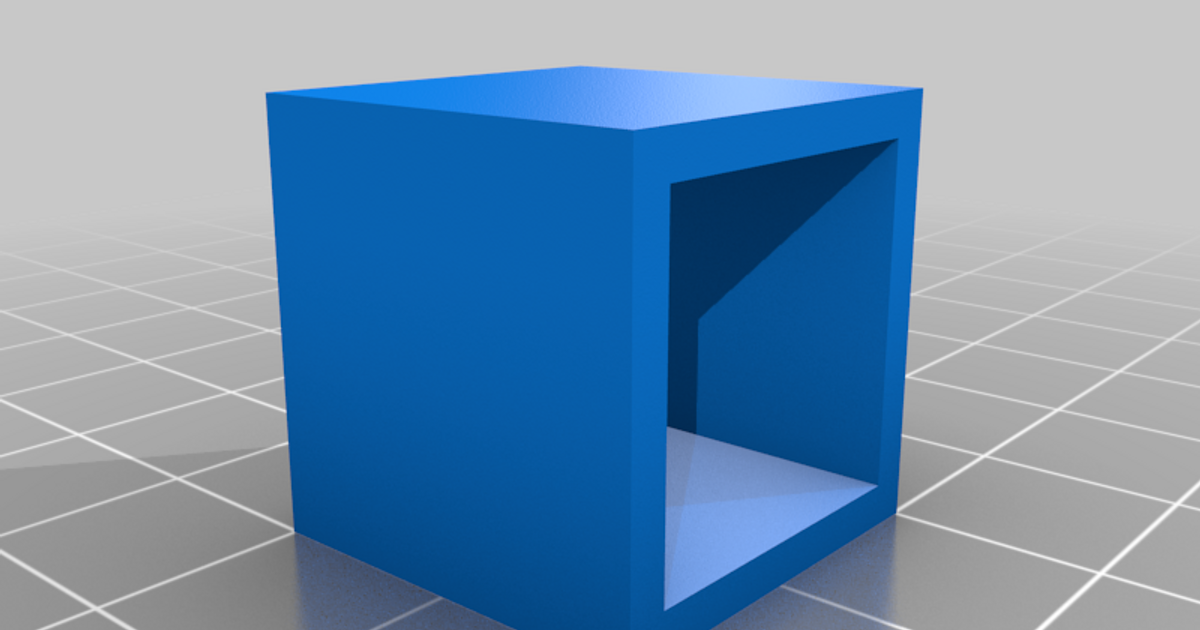 1mm nozzle extruder calibration cube 2 walls by Shanold | Download free STL model | Printables.com