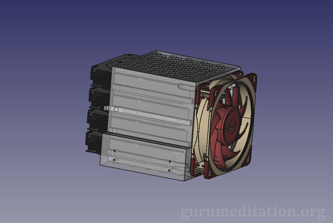 4-in-3 | 3.5"/5.25" HDD bay mount by wingsone | Download free STL model ...