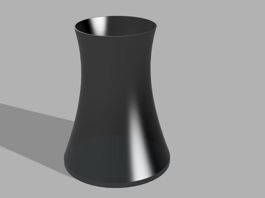 Simple Hyperbolic Cooling Tower Shape por Humble Plastic | Descargar ...