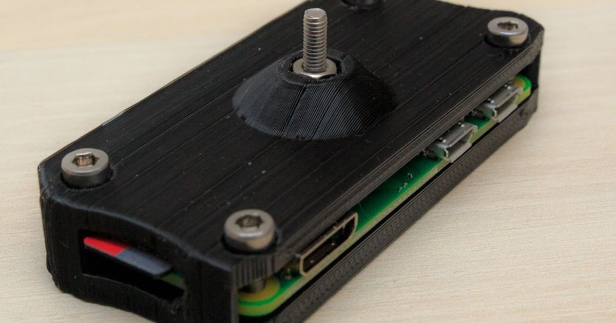 Raspberry pi zero W case in single piece by Fred.call | Download free ...