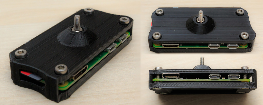 Raspberry pi zero W case in single piece by Fred.call | Download free ...