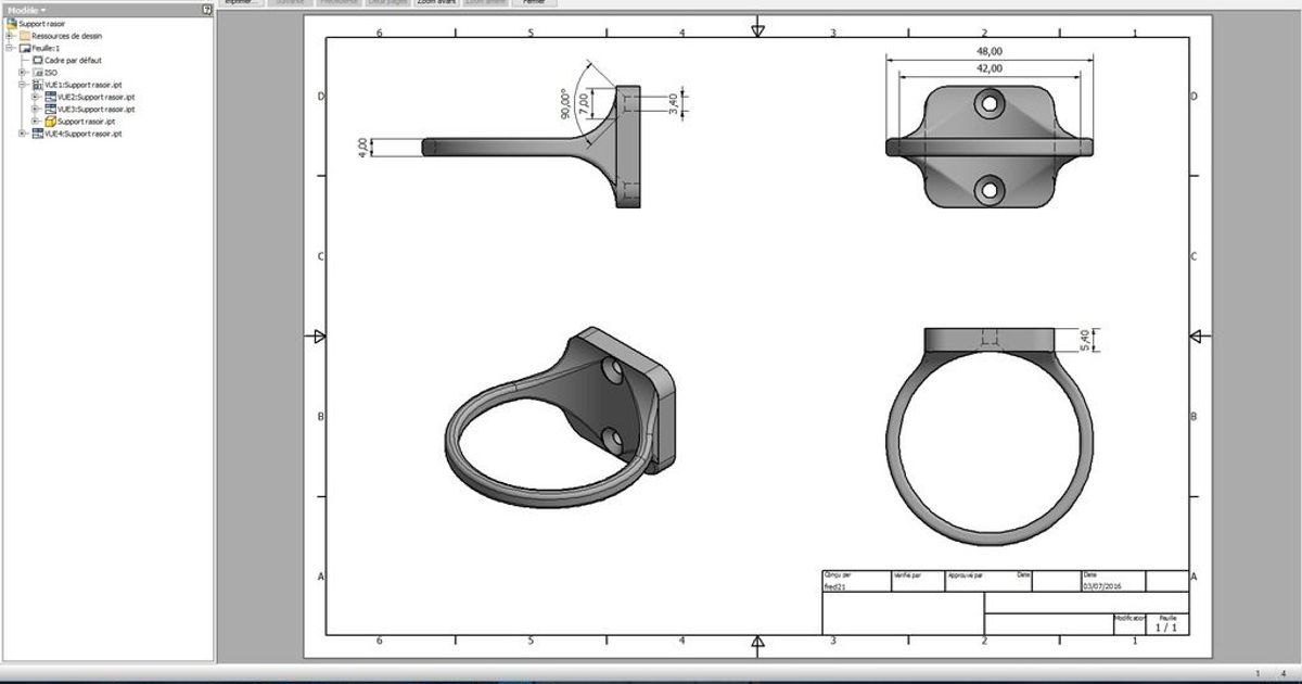 electric razor holder by Fred.call | Download free STL model ...