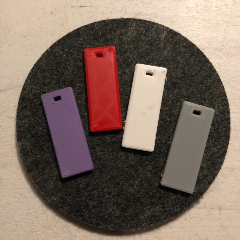 Key Tag / keychain / filament sample by Jay Dee | Download free STL ...