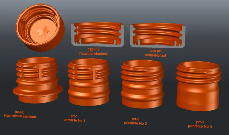 PET bottle PCO28 1810 thread standard models by steffanders | Download free STL model ...
