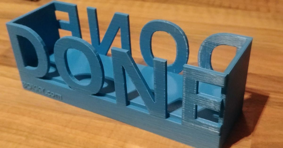 Office paper status box - status DONE by BOKKY.com | Download free STL ...