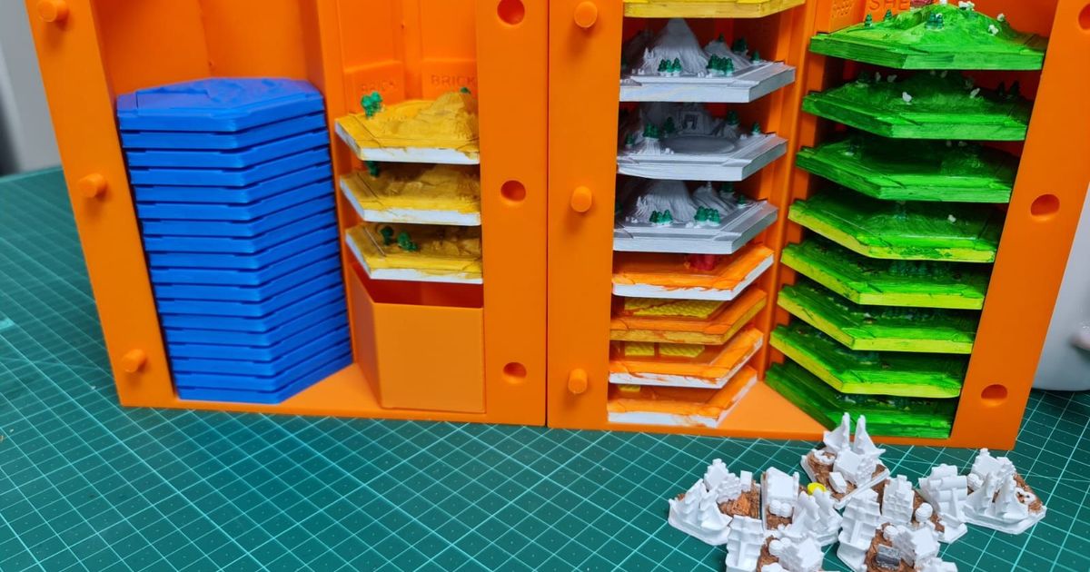 Catan box and segments holder by Assaf | Download free STL model ...