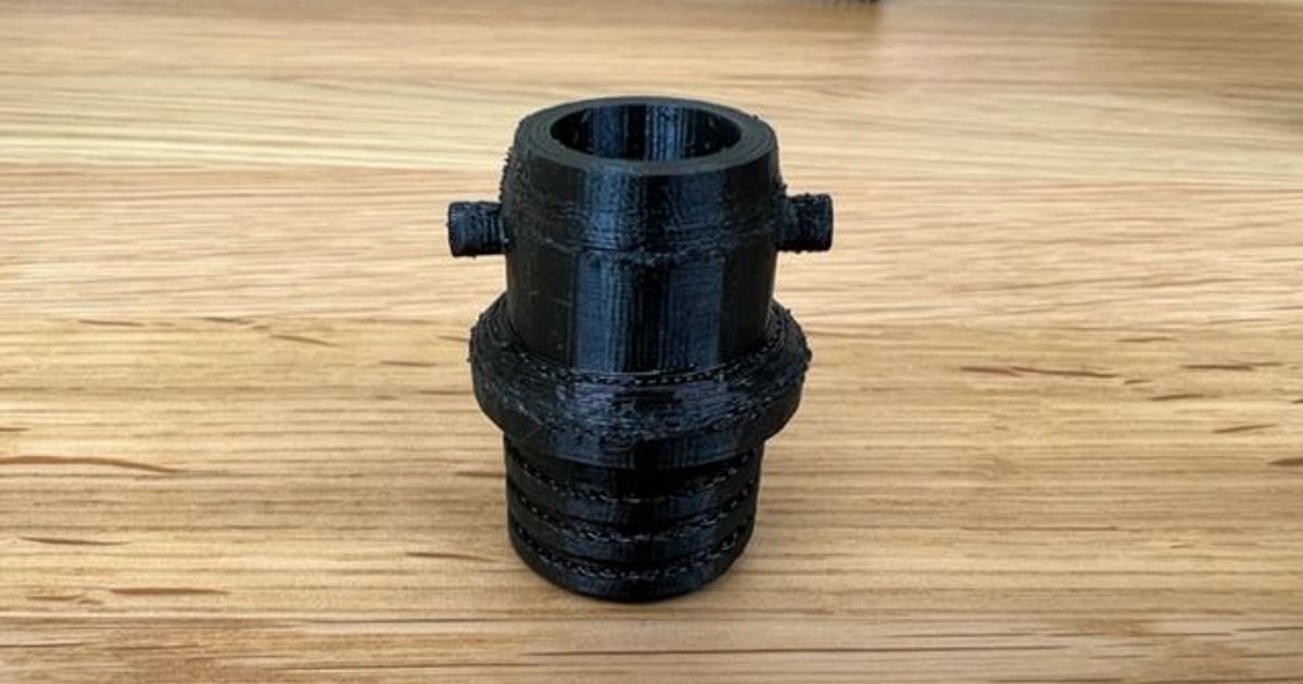Air Pump hose adapter by wolffman | Download free STL model ...
