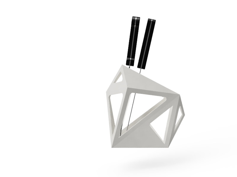 black diamond knife block by laurens | Download free STL model ...