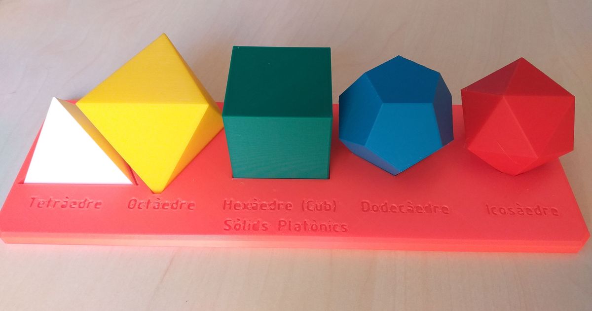 Platonic Solids by 3DJG | Download free STL model | Printables.com