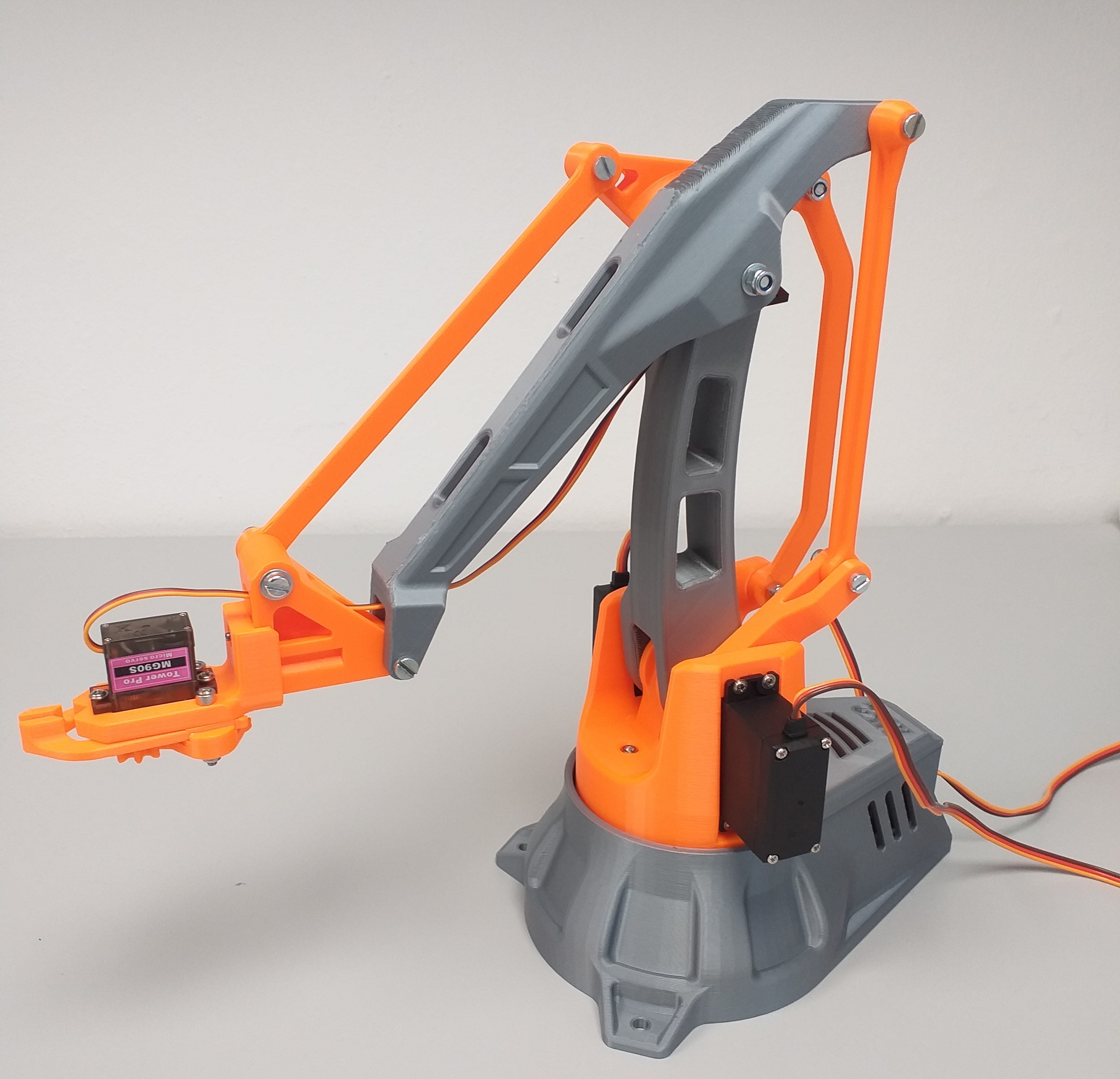 Robotic arm controlled by Arduino system by | Education | Printables.com