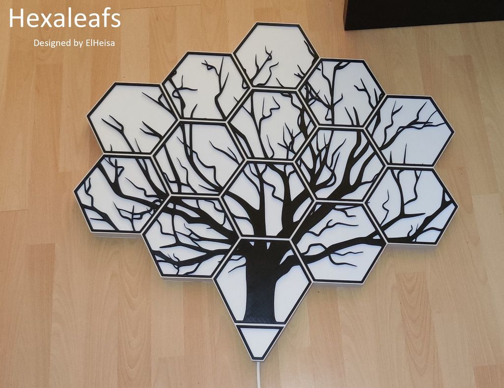 Hexagonal Nanoleaf - Hexaleaf by ElHeisa | Download free STL model ...