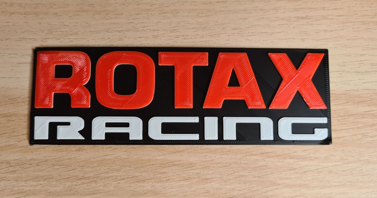 Rotax Racing Logo von JJ26TAYLOR | Kostenloses STL-Modell herunterladen ...