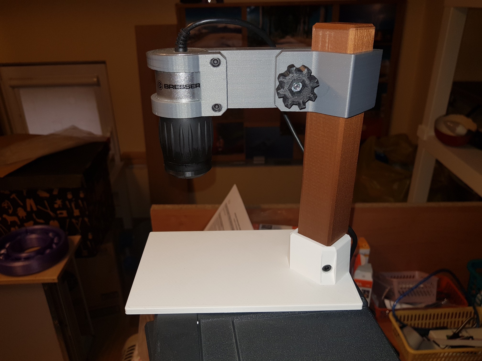 USB microscope stand by dziobu | Download free STL model | Printables.com