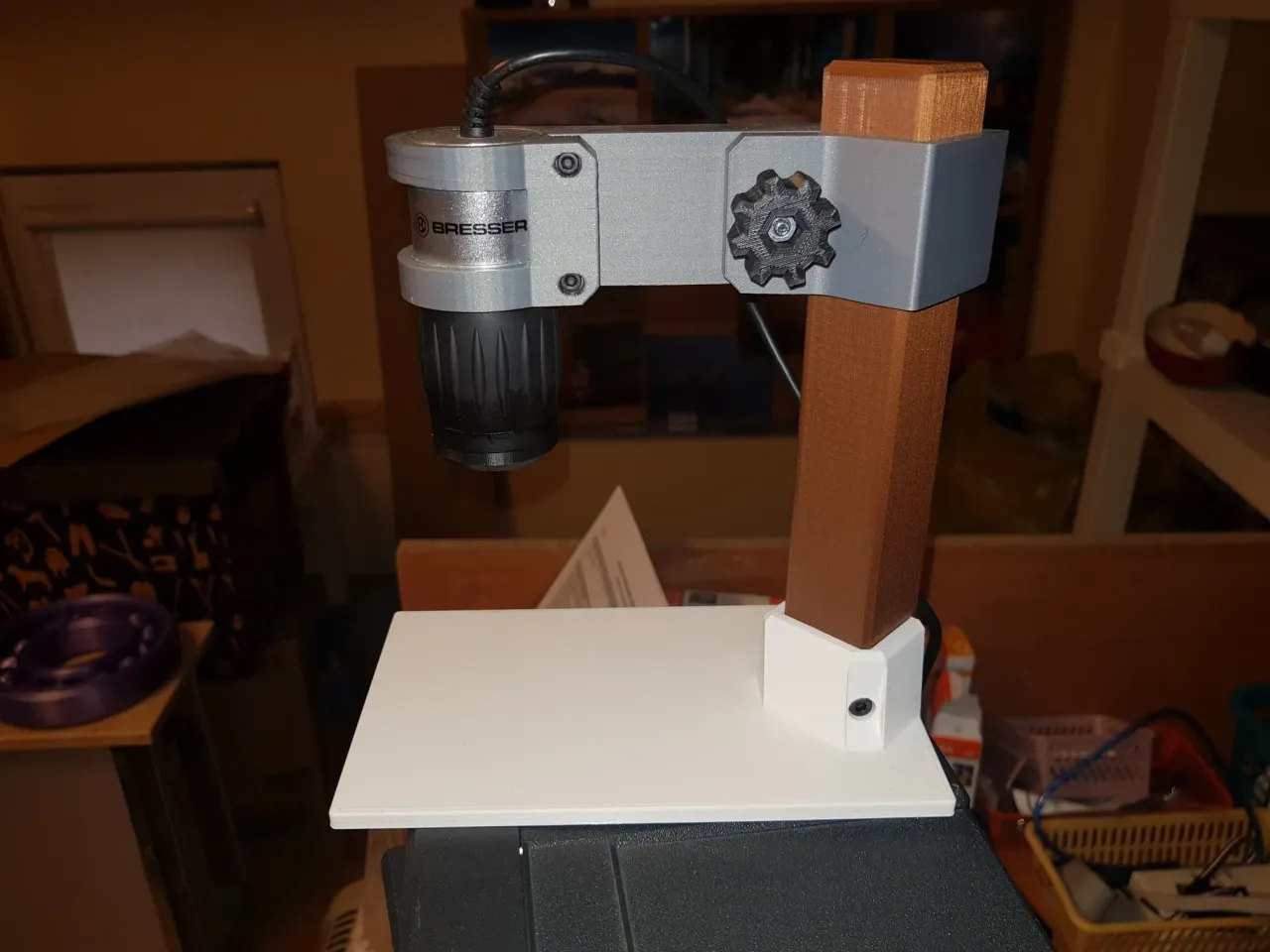 USB microscope stand by dziobu | Download free STL model | Printables.com