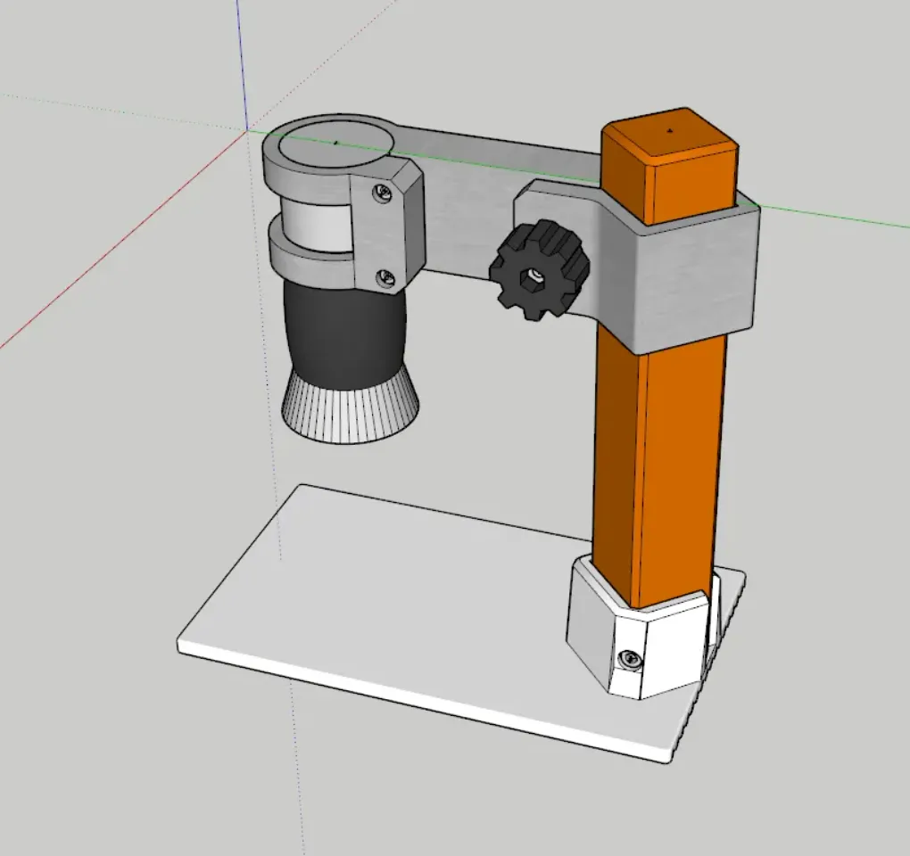 USB microscope stand by dziobu | Download free STL model | Printables.com