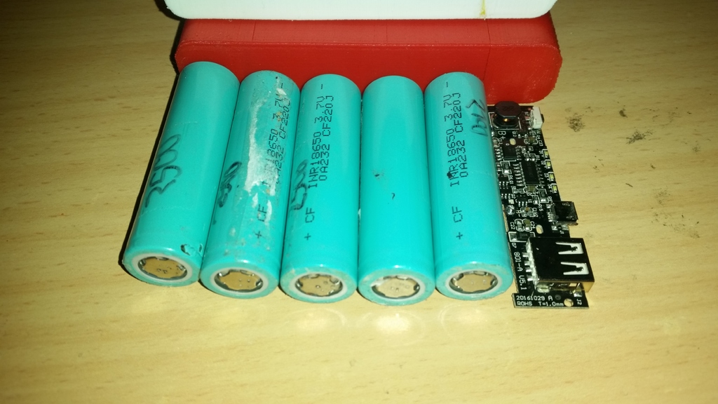 5 Cell 18650 Powerbank Housing 2.1A Xiaomi Style by krasm | Download ...