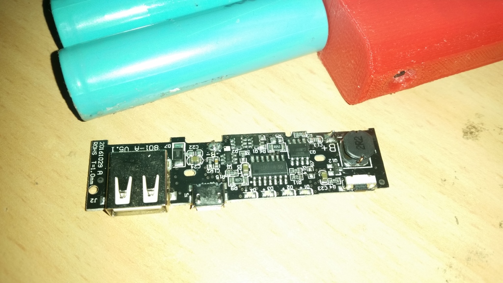 5 Cell 18650 Powerbank Housing 2.1A Xiaomi Style by krasm | Download ...