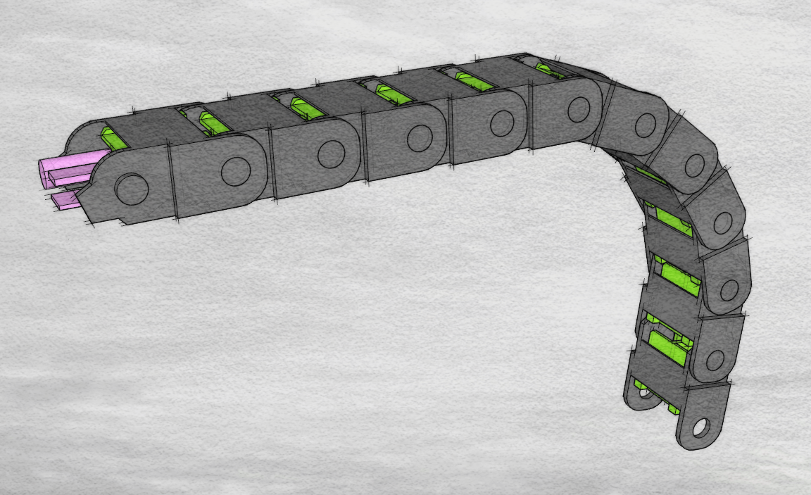 Insertable separator for cable carrier chain by dziobu | Download free ...