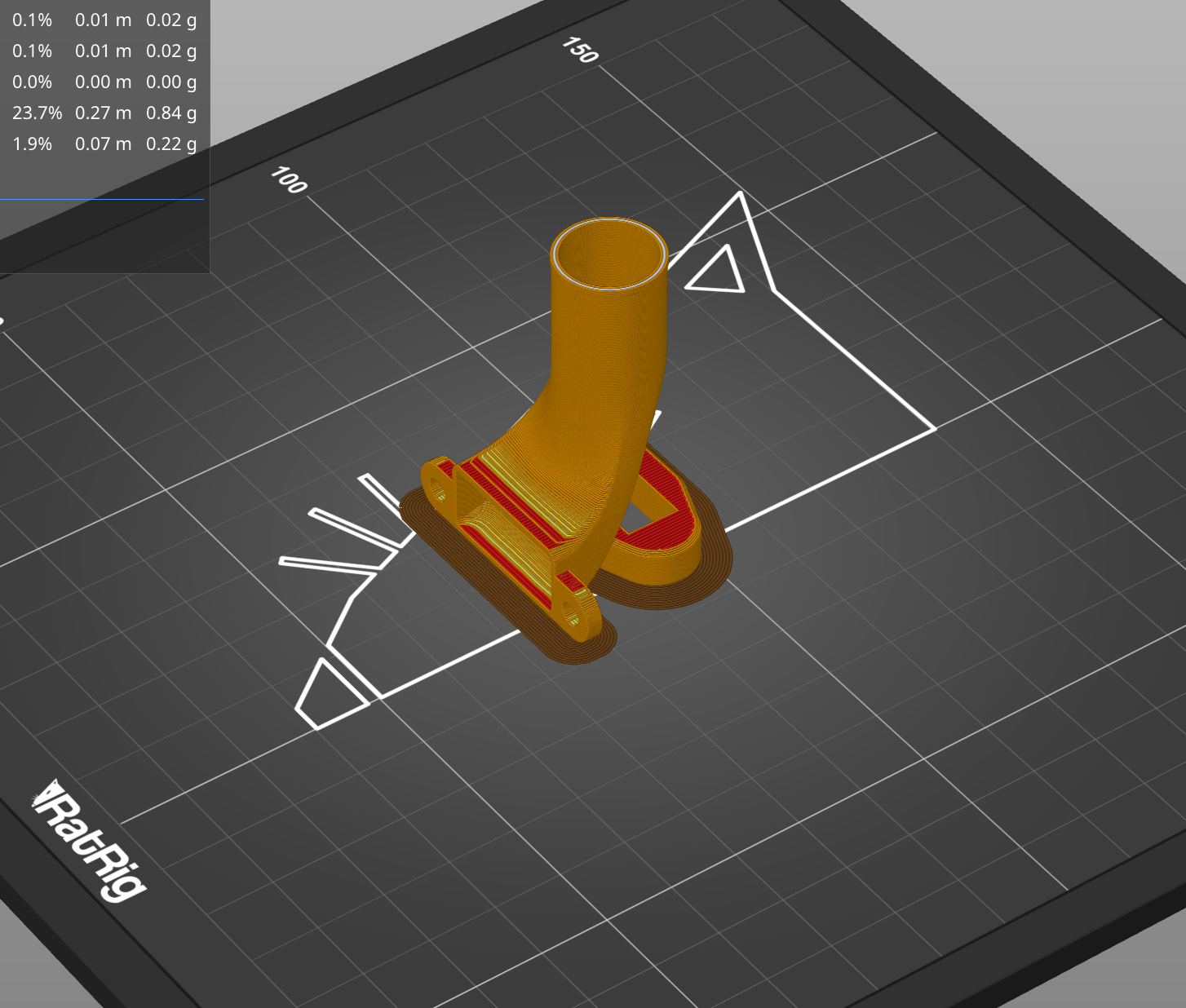 CPAP Duct for VZBot alu printhead with EUCLID probe von Dan Cernogorsky ...