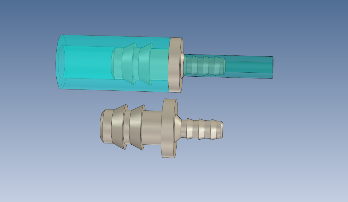 Pneumatic fitting by dziobu | Download free STL model | Printables.com