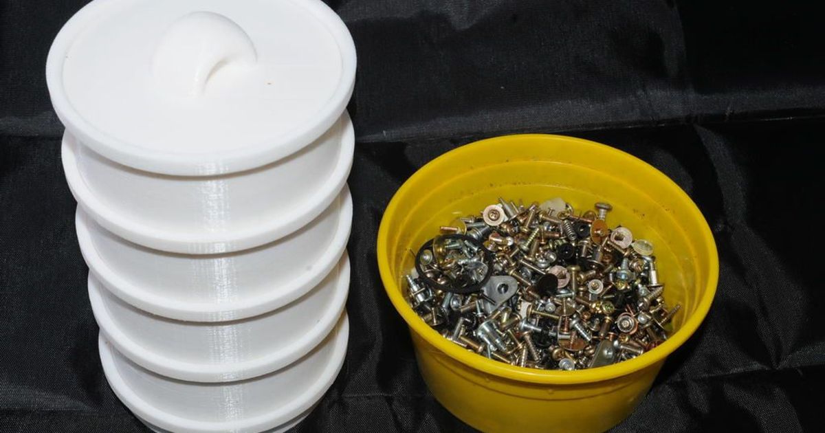 Stacked Screw sorter storage von Tibuck | Kostenloses STL-Modell ...