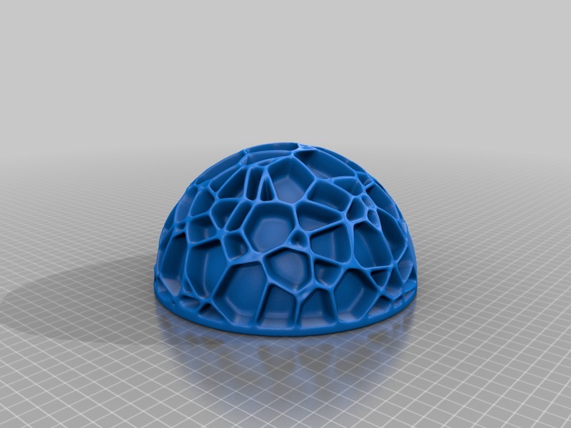 Voronoi Mushroom Lamp Scale with wire hole by Tibuck | Download free ...