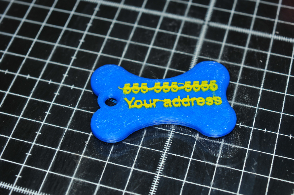 Simple Pet tag by Tibuck | Download free STL model | Printables.com