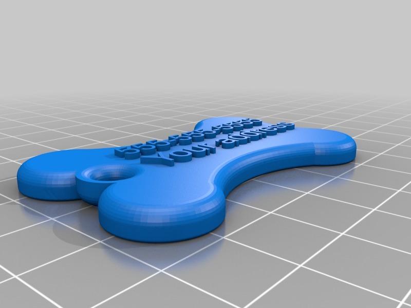 Simple Pet tag by Tibuck | Download free STL model | Printables.com