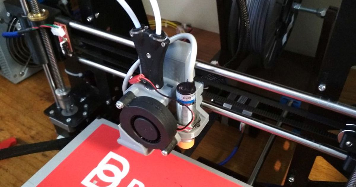 Bowden E3D Titan Extruder w/ 18mm Sensor and Fan Mounts for Prusa i3 by ...